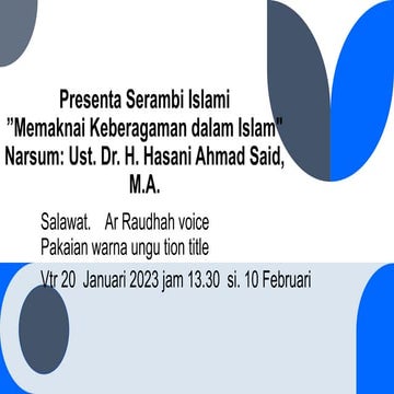 CV Da'i Dr. H. Hasani Ahmad Said, M.A. | PDF