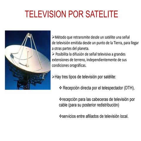 Tv satelital | PPTX