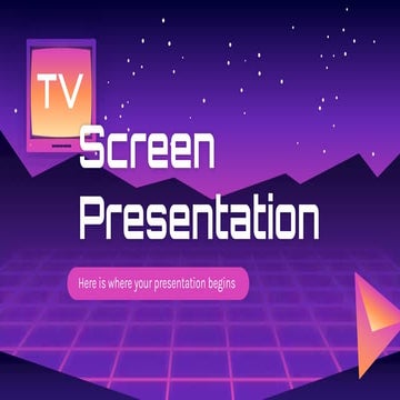 TV Screen Presentation | PPTX