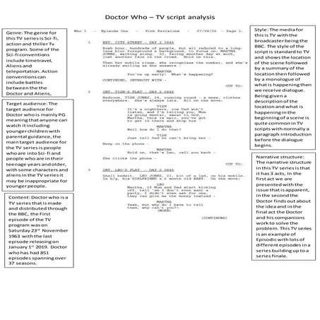 Tv script analysis | PDF