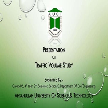 Traffic Volume Study, AUST O29+30 Sec-C | PPT