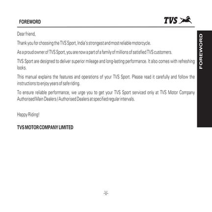 Tvs metro manuals brochure | PDF