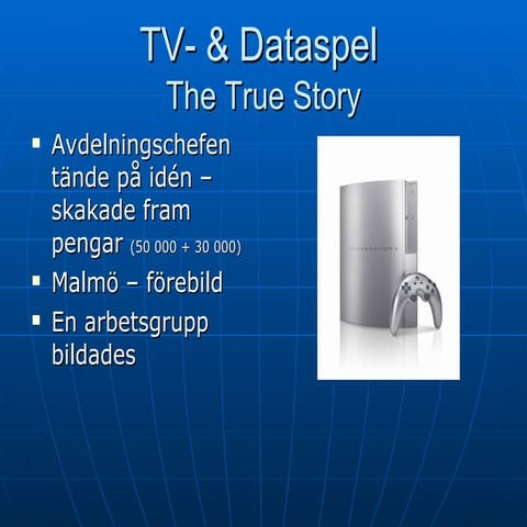 TV-spelspresentation | PPT