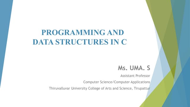 Data Structures Unit I Introduction Data Types Ppt