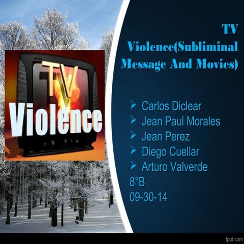 Tv violence | PPT