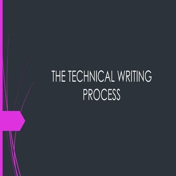 TW. The_Technical_Writing_Process. the opening, body, conclusion pptx ...