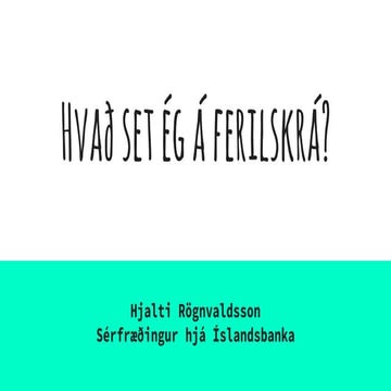 Hvað set ég á ferilskrá | PPT | Free Download