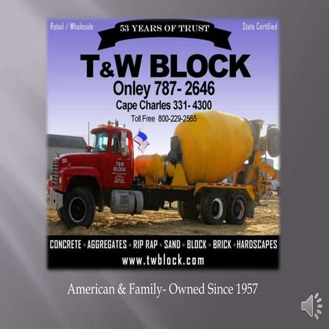 T&W Block & Concrete | PPTX