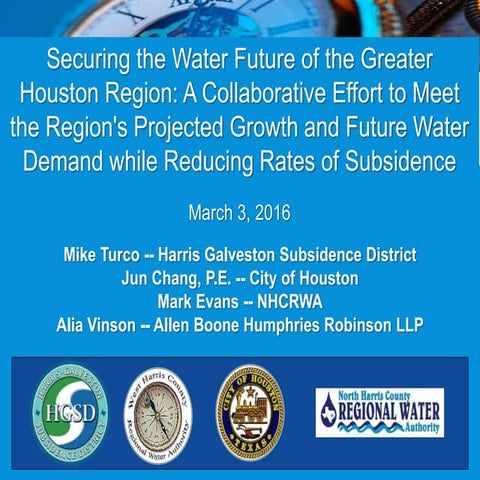 TWCA Annual Convention: Securing the Water Future of the Greater ...