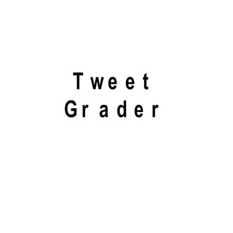 Tweet grader | PPTX