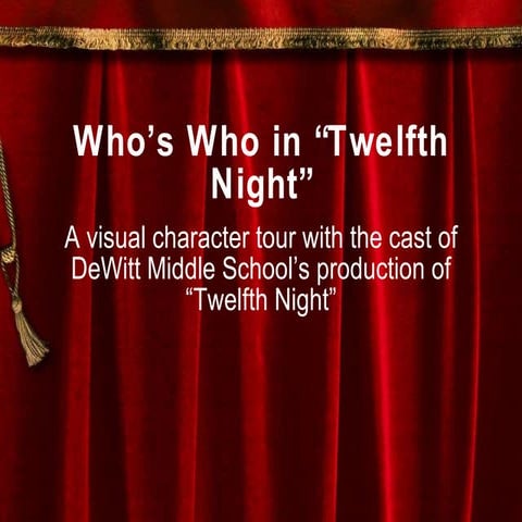 Twelfth night cast | PPT