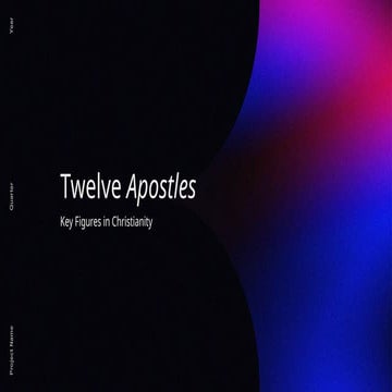 The Twelve Apostles of Jesus Christ and Their Mission to Spread the Gospel | PPTX