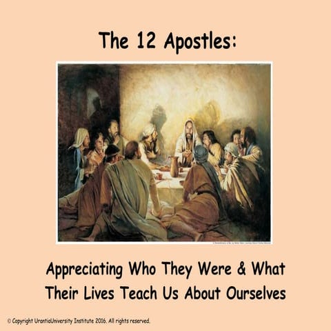 Twelve apostles pp 2-20-16_rev.1. 2-23-16_uu 2016. ls | PPTX | Christianity | Religion ...