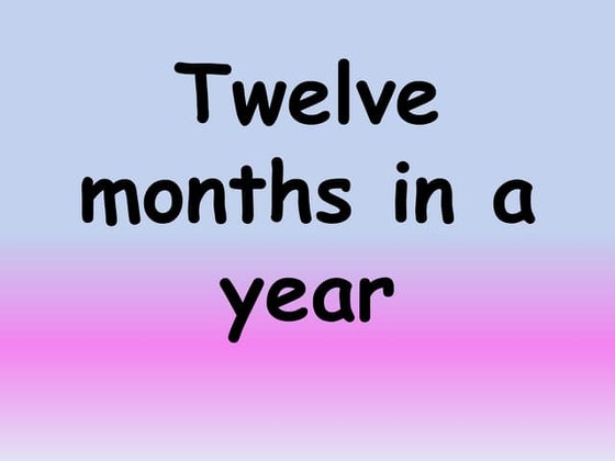 Months of the year | PPT