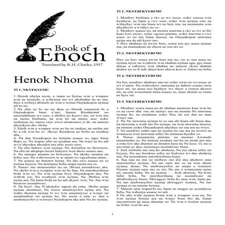 Henok Nhoma: Spiritual Teachings and Prophecies on Divine Judgment and ...