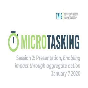 Introduction to microwork and signals | PPTX