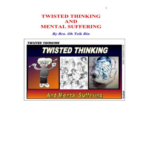 10 forms of twisted thinking and how to replace them, twisted thinking ...