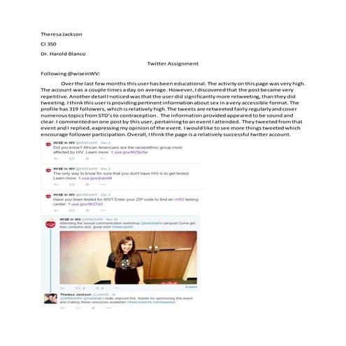 Twitter Assignment | DOCX