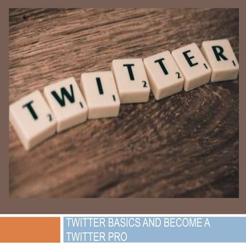 How To Become a Twitter Pro ? | PPT