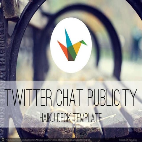 Twitter Chat Publicity Template | PPTX