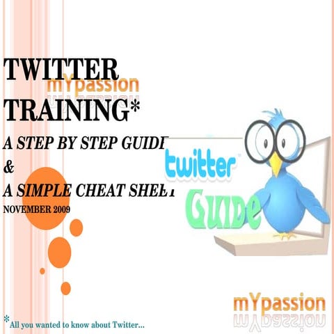 Twitter Guide Cheat Sheet | PPT