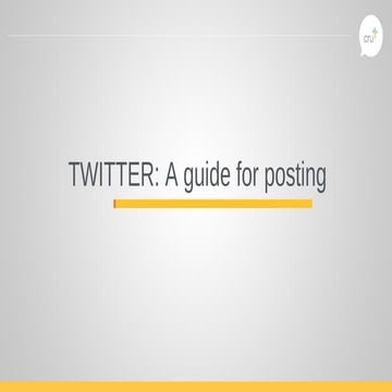 Twitter Posting | PPT