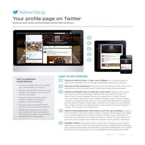 Twitter - Profile Page - Overview | PDF