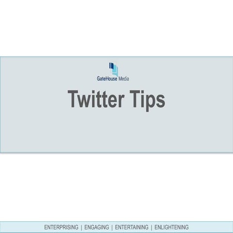 Twitter tips | PPT