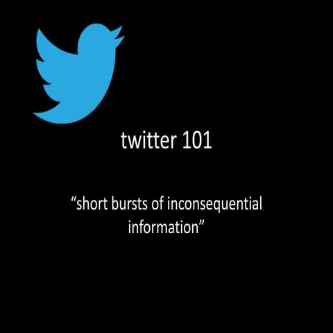 Twitter 101 | PPTX | Social Networking | Internet