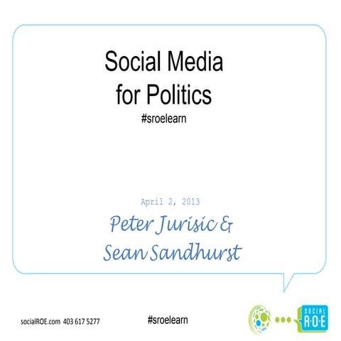 Twitter 101 for politicians | PPTX