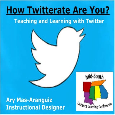 How Twitterate Are You? Teaching and Learning With Twitter | PPT