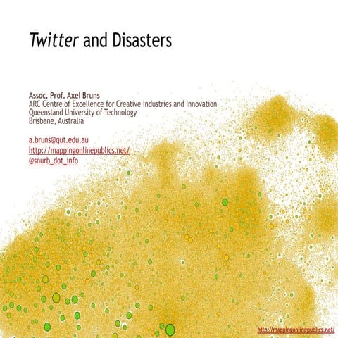 Twitter and Disasters | PPTX | Social Networking | Internet