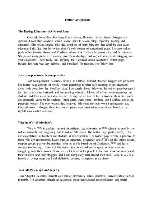 Twitter Experience | PDF