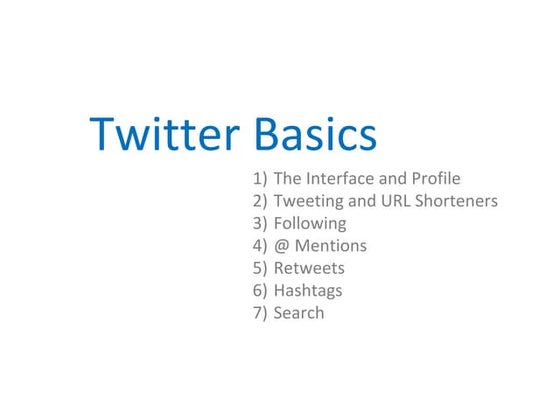 Twitter presentation | PPT