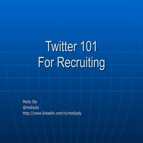 Twitter Basics June 2009 | PPT
