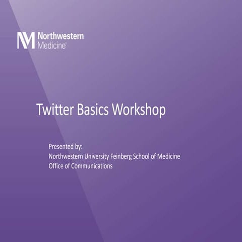 Introduction to Twitter Workshop: A Guide for Scientists | PPTX