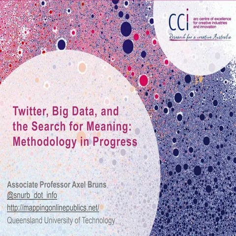 Twitter, Big Data, and the Search for Meaning: Methodology in Progress ...