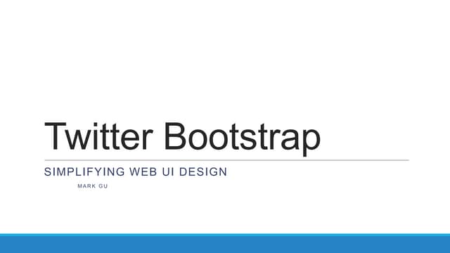 Twitter Bootstrap 232 Ppt 9570