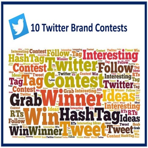 10 Twitter contest Ideas | PPTX | Marketing and Advertising | Business