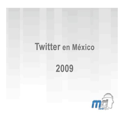 Twitter En Mexico2010 | PPT