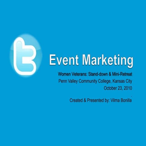 Event Marketing with Twitter | PPTX