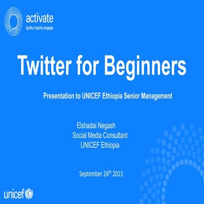 Twitter for beginners | PPTX | Internet for Beginners | Internet