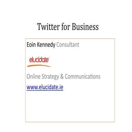 Twitter for business | PDF