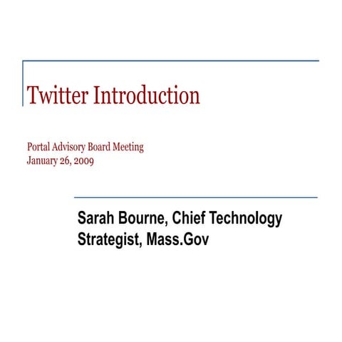Twitter Introduction | PPT