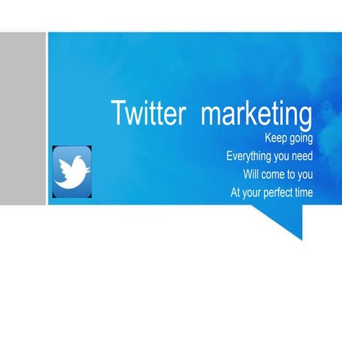 Twitter Marketing PowerPoint Presentation | PPTX