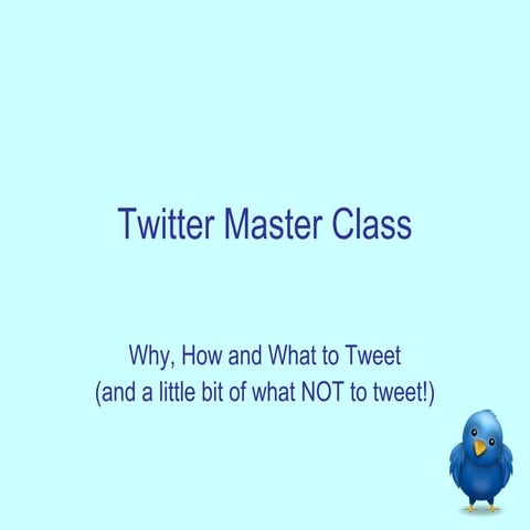 Beginner's guide to Twitter | PPT