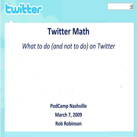Twitter Math | PPT