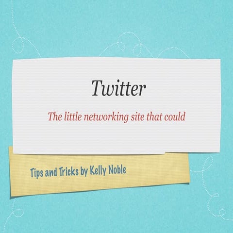 Twitter Presentation | PPT | Free Download