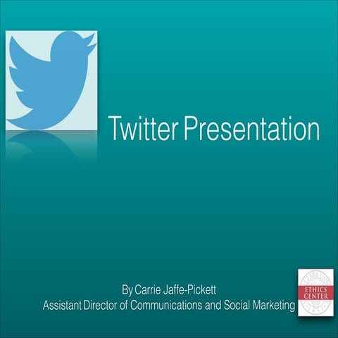 Twitter Overview for Beginners | PPT