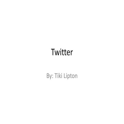 Twitter presentation powerpoint | PPTX